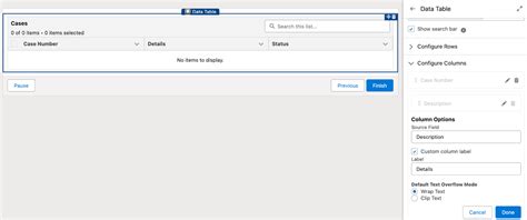 How To Use The Data Table Component In Screen Flow Salesforce Break