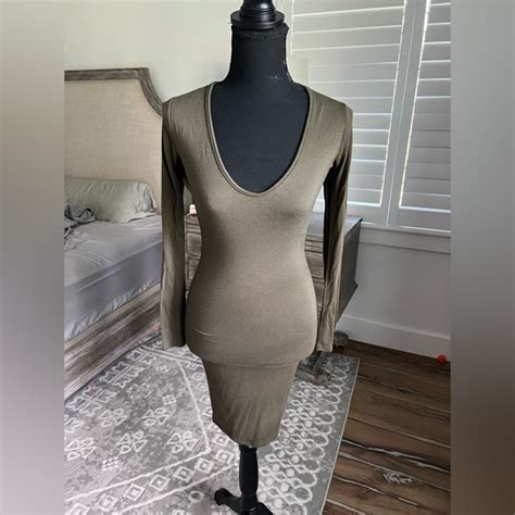 Naked Wardrobe Dresses Naked Wardrobe Green Mini Dress Poshmark