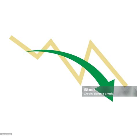 Image Of Descending Line Graph Stock Illustration Download Image Now