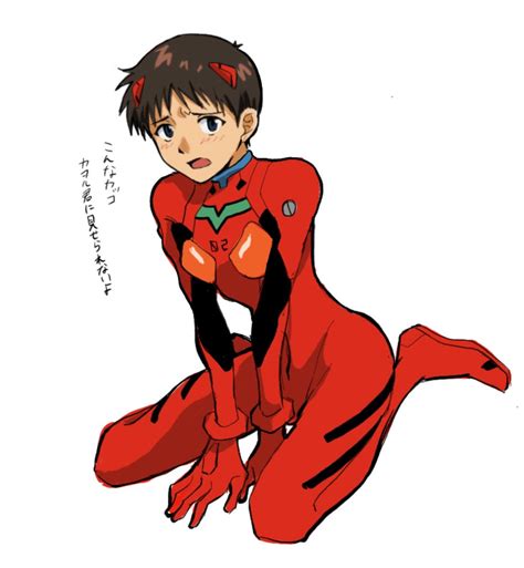 Souryuu Asuka Langley And Ikari Shinji Neon Genesis Evangelion Drawn