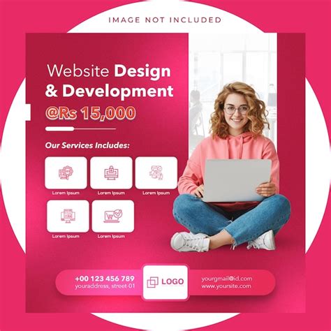 Premium Psd Web Design And Development Post Design Template