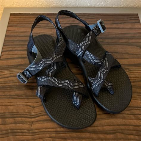 Blue Chevron Chacos Barely Worn Bought The Wrong Depop