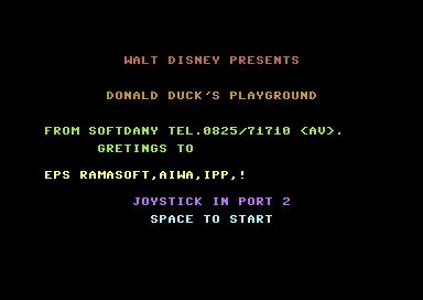 CSDb Donald Duck S Playground By Dany Soft