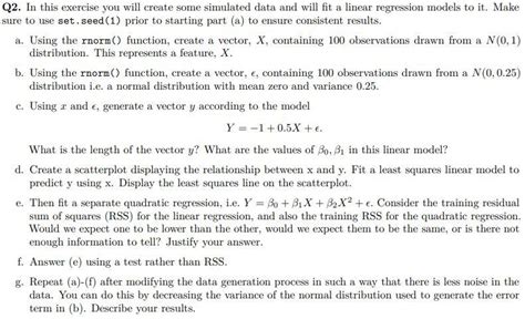 Solved All Work Should Be In RStudio Include All Rcode Chegg