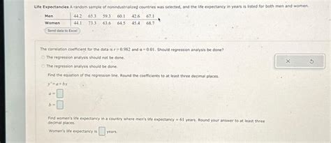 solved correlation coefficient for the data is r 0 982 and