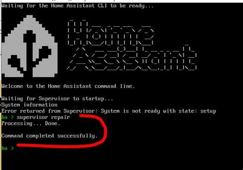 Устранение ошибки Error Returned From Supervisor System Is Not Ready