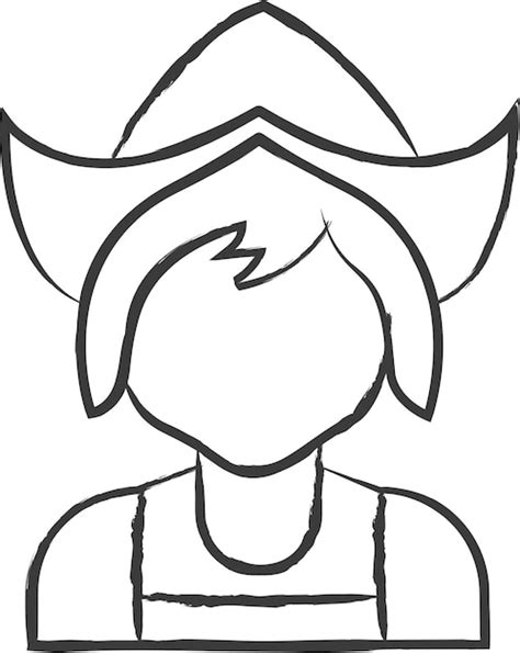 Premium Vector Girl Hand Drawn Vector Illustration