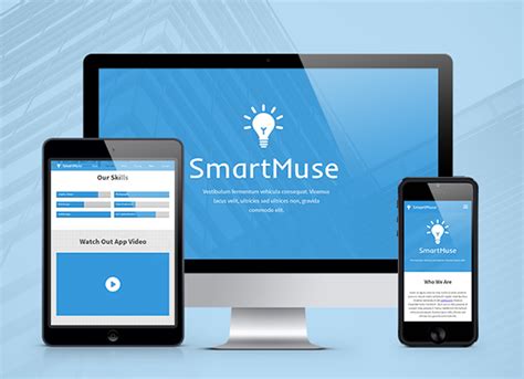 SmartMuse One Page Parallax Muse Template On Behance