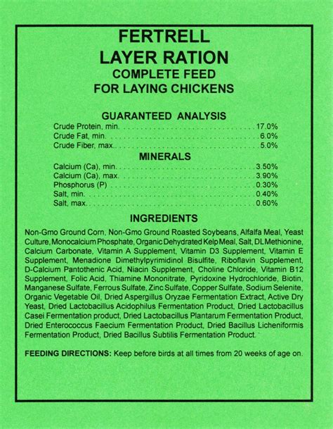 Feed Labels Dunreath Farm