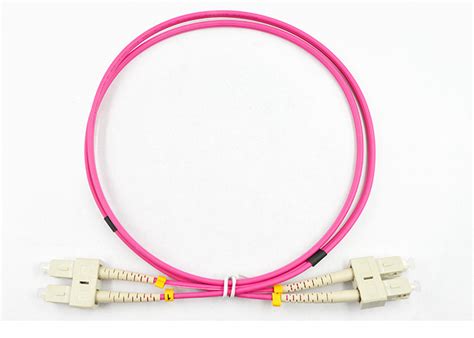1 Meter Multimode Fiber Patch Cord Om4 50 125mm Diameter Duplex Count