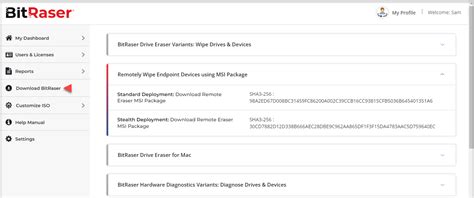 Remotely Wipe Data Using Bitraser Drive Eraser Msi Package