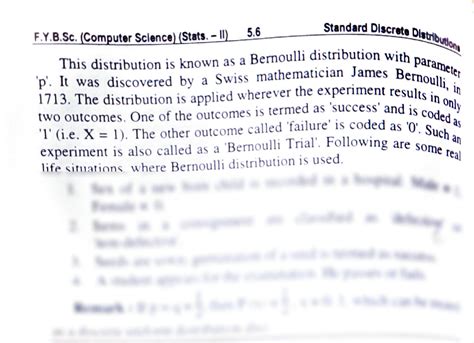 Solution Bernoulli Distribution Studypool