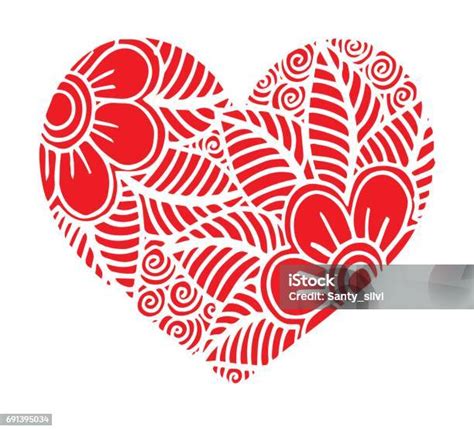 심장 모양의 내부그림 심장 모양 데이트 그린 이미지 기호 단일 꽃 꽃 패턴으로 검은색에 대한 스톡 벡터 아트 및 기타 이미지 검은색 꽃 한송이 꽃무늬 Istock