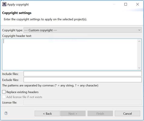 Java Developers Guide How To Add Copyright To Eclipse