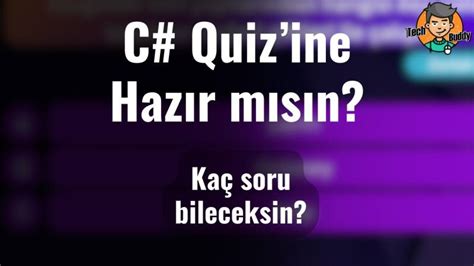 Salih Cantekin On Linkedin C Quiz Kaç Soru Bileceksin Cevaplar