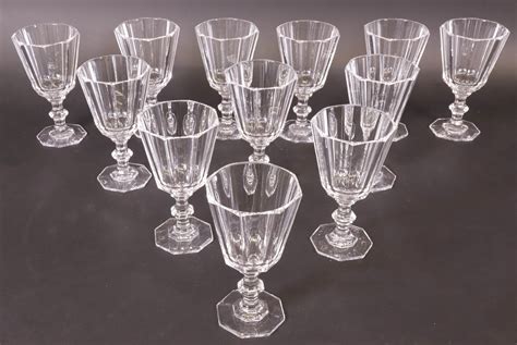 Set Of Twelve Villeroy And Boch Crystal Wine Glasses Set Of Twelve Villeroy And Boch Crystal