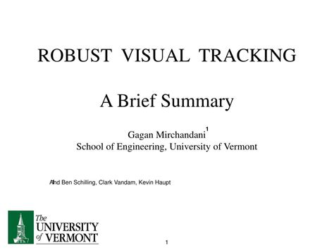 Ppt Robust Visual Tracking A Brief Summary Powerpoint Presentation