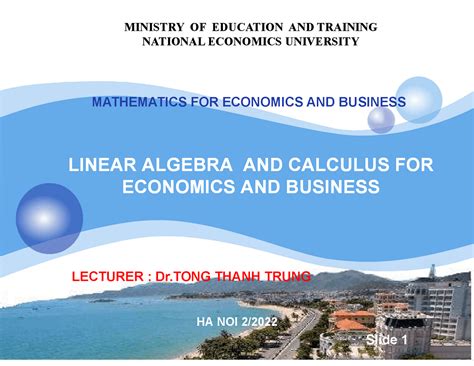 Matrices And Matrix Operations In Economics Slides Mathematical