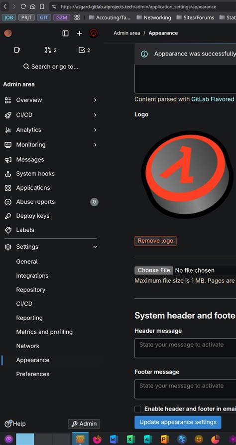 Cant Save Logo Self Managed Gitlab Forum