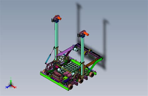 工训机械手臂智能搬运小车 Step 模型图纸下载 懒石网