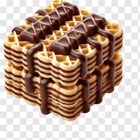 초콜릿 소스와 토핑을 곁들인 와플 더미 맛있는 벨기에 시럽 와플 초콜릿 소스 디저트 Png 일러스트 및 이미지 에 대한