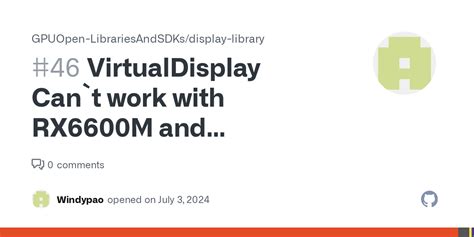 Virtualdisplay Can T Work With Rx M And Rx Xt Issue Gpuopen Librariesandsdks