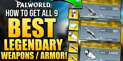 DPJ Palworld How To Get ALL 9 BEST LEGENDARY WEAPONS ARMOR