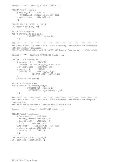 Pdf Hr Schema Script Dokumentips