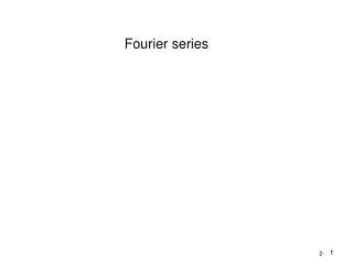 PPT Fourier Series PowerPoint Presentation Free Download ID
