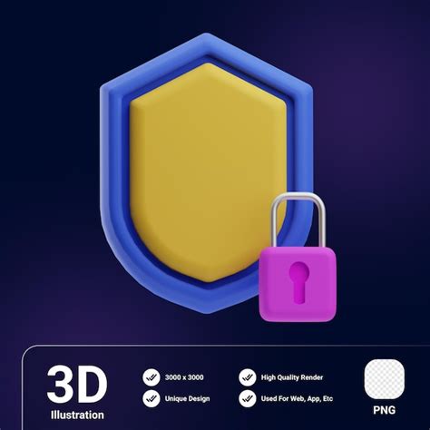 Premium Psd 3d Illustration Security Of Firewall Big Data
