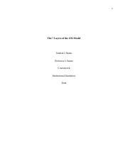 The Layers Of The OSI Model Docx The Layers Of The OSI Model