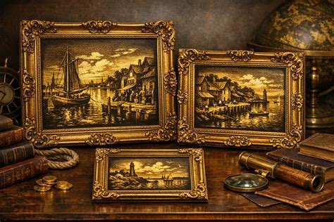 Lionel Barrymore Gold Foil Prints Condition And Appraisal Clues