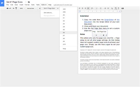 Set A Page Size Google Workspace Marketplace