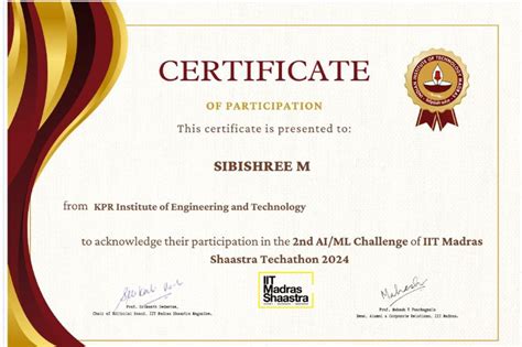 Sibishree M On Linkedin Ai Machinelearning Shaastra2024 Iitmadras