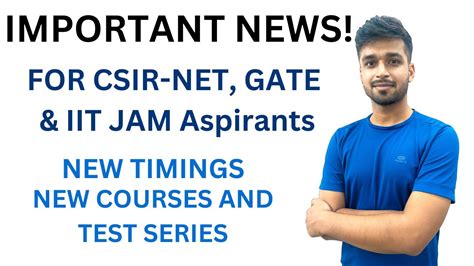 Important News Test Series For Iit Jam Csir Net And Gate Vivek Maths