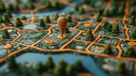 Navigation On The Map My Location Is On The Map Stock Illustration Illustration Of City