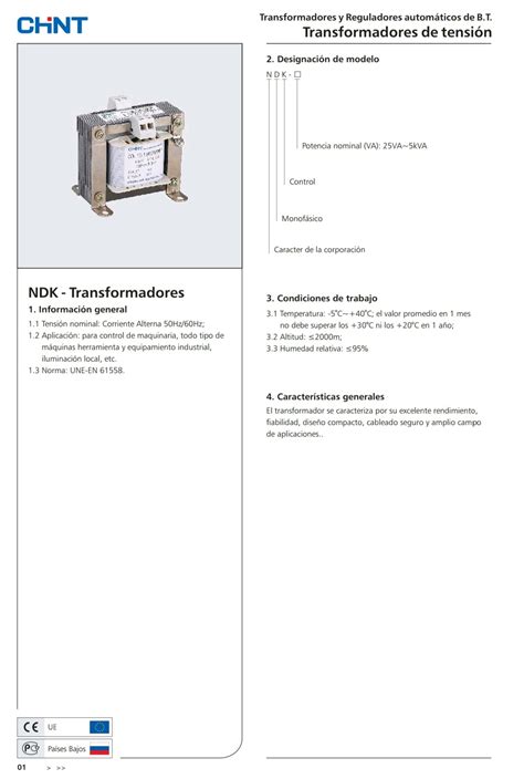 Transformador De Control 500va Ndk 240 480120 240v