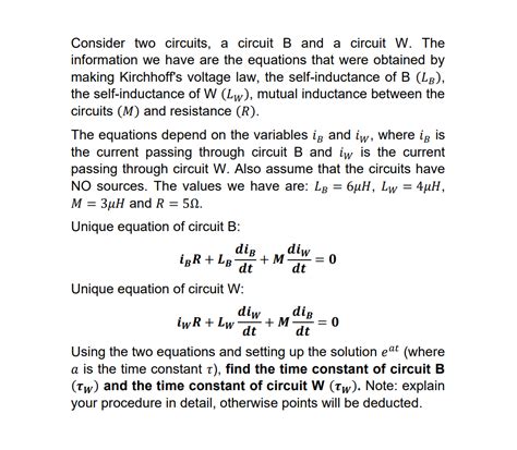 Solved Consider Two Circuits A Circuit B And A Circuit Chegg Com