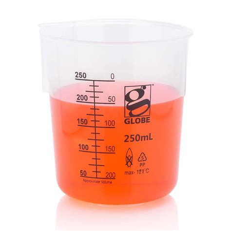 250ml Griffin Style Lab Beaker Made Of Polypropylene With Graduations