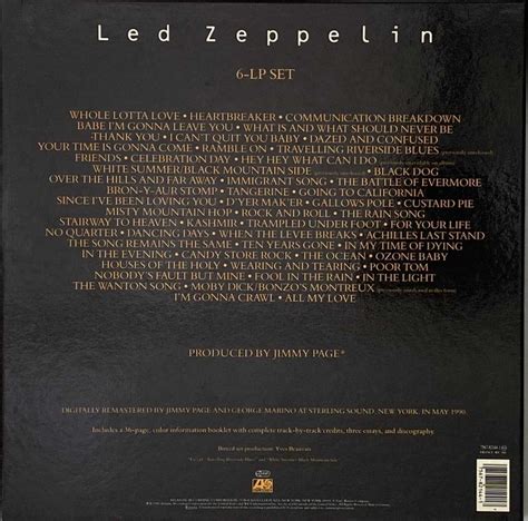 Lot 906 Led Zeppelin Led Zeppelin Lp Box Set