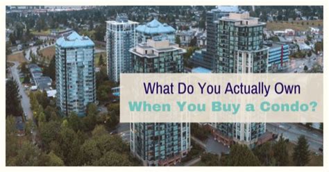 Condo Owner Rights What Do You Own When Buying A Condo