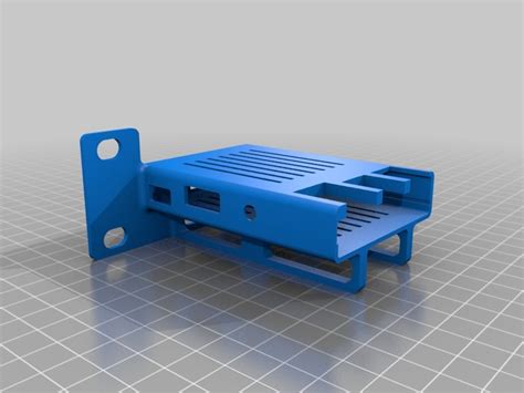 Rack Mount Raspberry Pi Case Remix By PatPend Download Free STL Model Printables Com