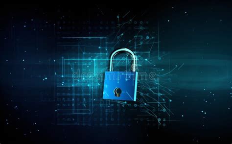 Digital Network Cyber Security Technology Lock Information Cyberspace System Protection