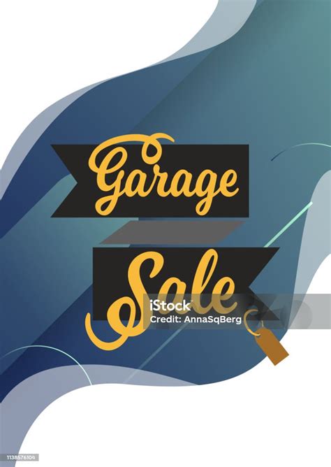 차고 판매 기호 광고 거래 총 판매 벡터 일러스트와 함께 로고 유형 템플릿입니다 특별 한 제안 및 판매 아웃 개념입니다 흰색 절연 2 위 상 종류에 대한 스톡 벡터 아트 및