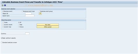 PV D SAP Tcode Price Proposal