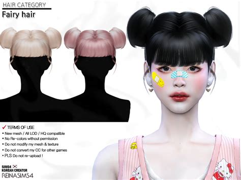 The Sims Resource Fairy Hair