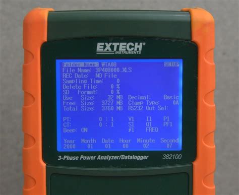 Extech Instruments 382100 3 Phase Power Analyzerdatalogger Kit Rhino