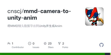 Github Cnscjmmd Camera To Unity Anim 将mmd镜头数据导出到unity并生成anim