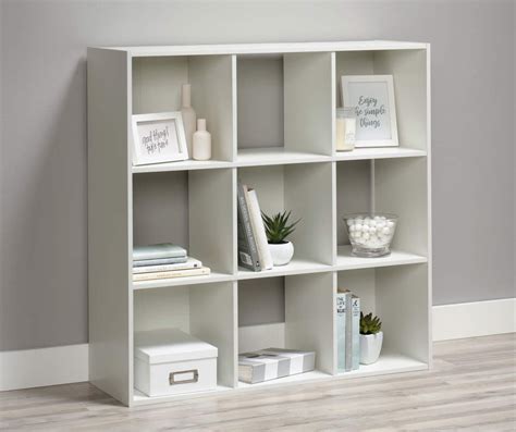 Sauder Soft White 9 Cube Storage Cubby Big Lots Artofit