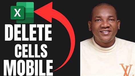 How To Delete Cells In Excel Mobile Youtube